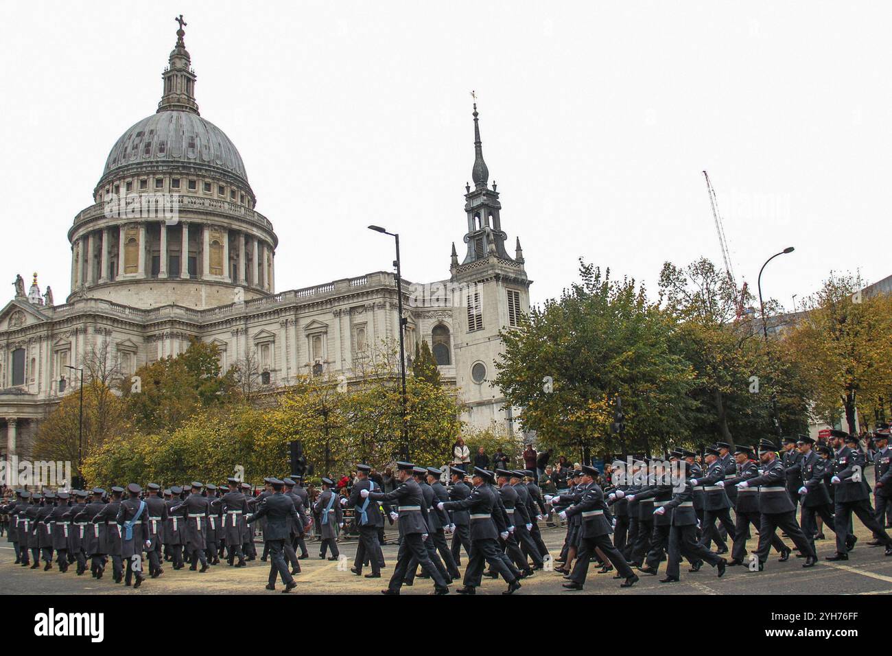 London, UK. 09th Nov, 2024. RAF Marching Detachment seen on the Lord ...