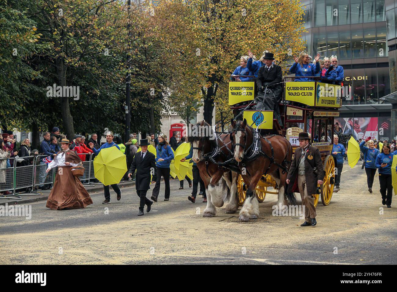 London, UK. 09th Nov, 2024. Members of the Queenhithe Ward Club, seen ...