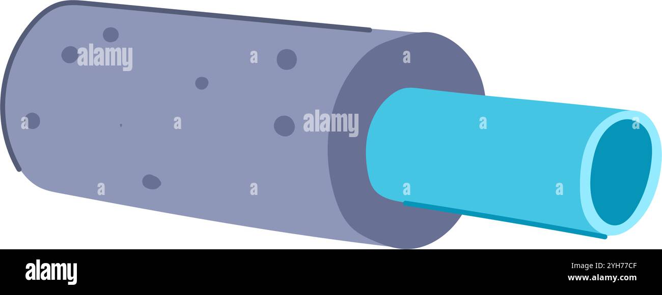 protection pipe insulation cartoon vector illustration Stock Vector Image & Art - Alamy