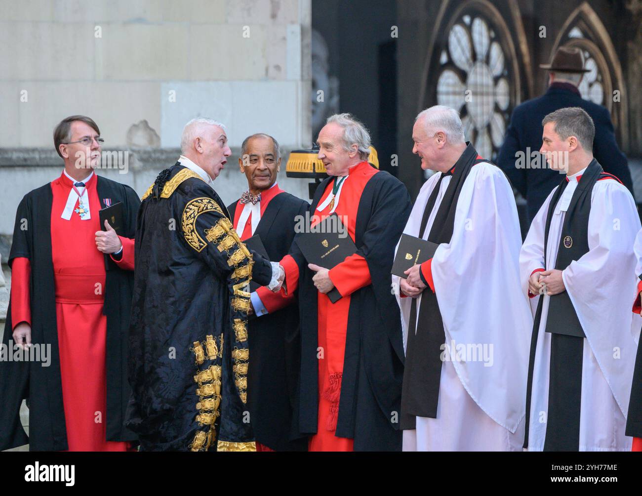 Sir Lindsay Hoyle MP (Speaker of the House of Commons) attending the ...