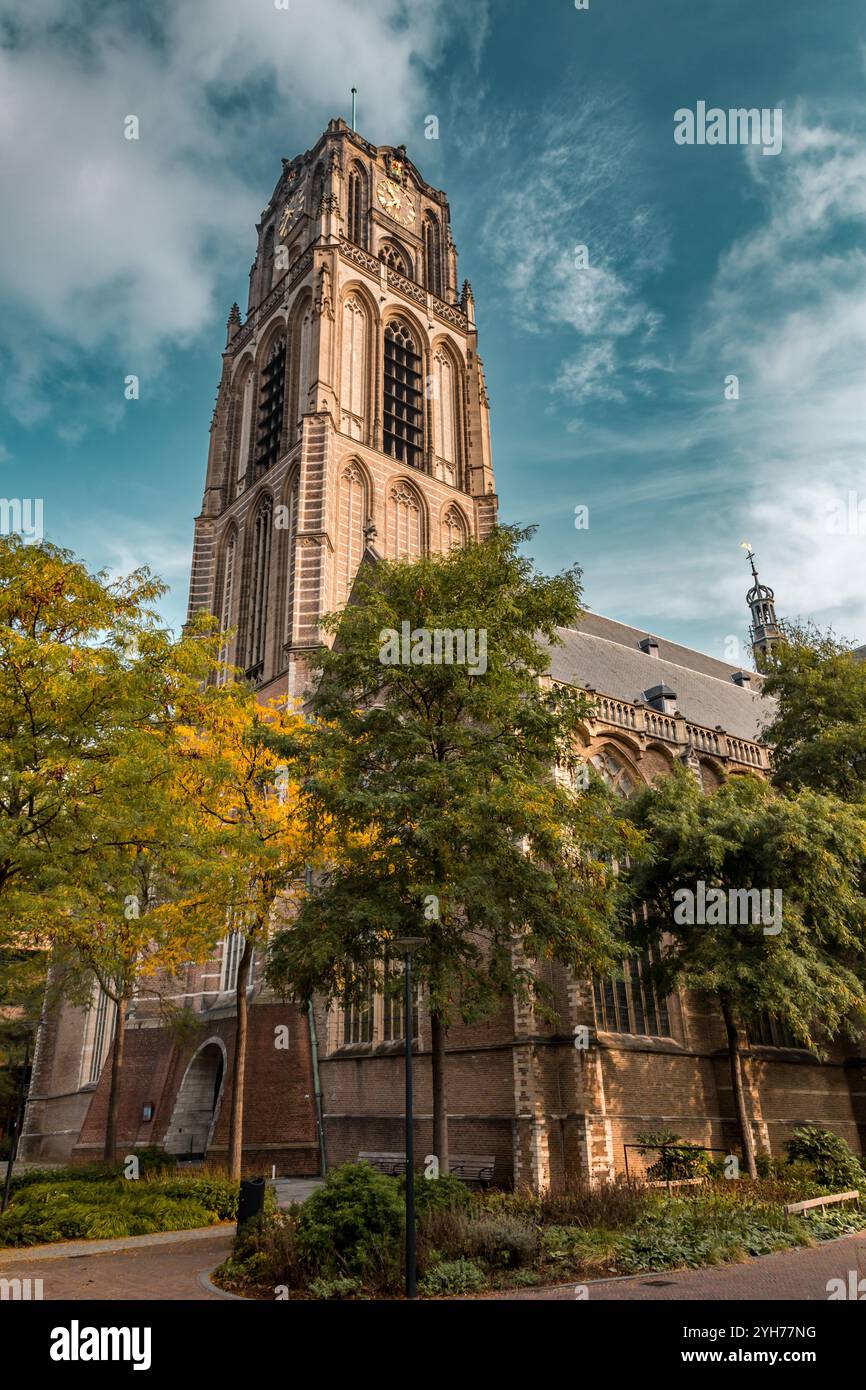 Exterior view of the Grote of Sint-Laurenskerk, a Protestant church and ...