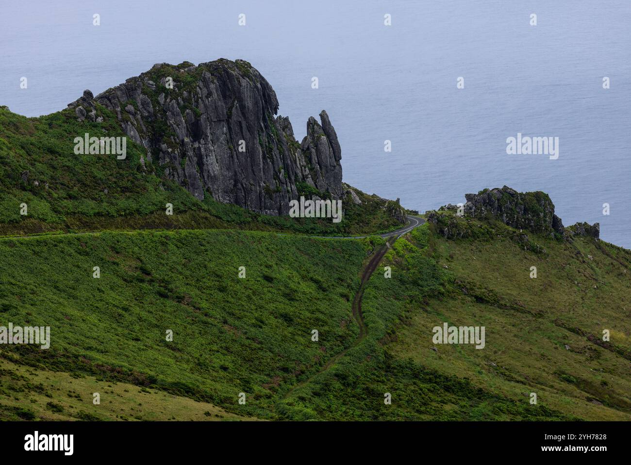 On the southern coast of Flores, Azores, stands this rock formation ...