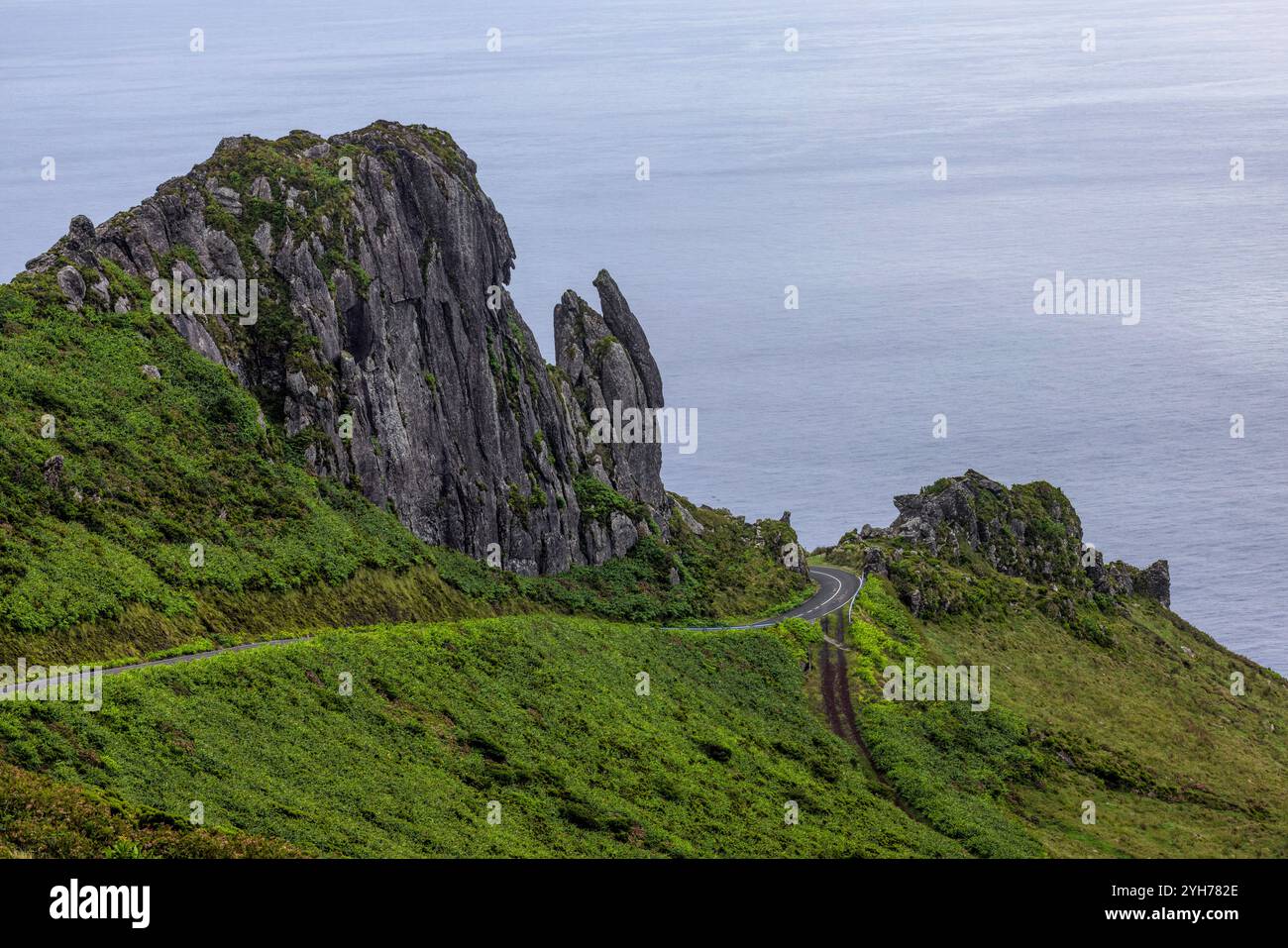On the southern coast of Flores, Azores, stands this rock formation ...