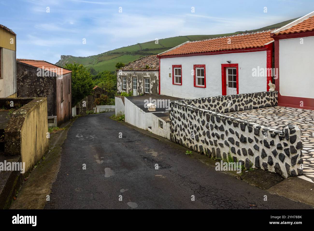 On the island of Flores, in the Azores archipelago, the small village ...