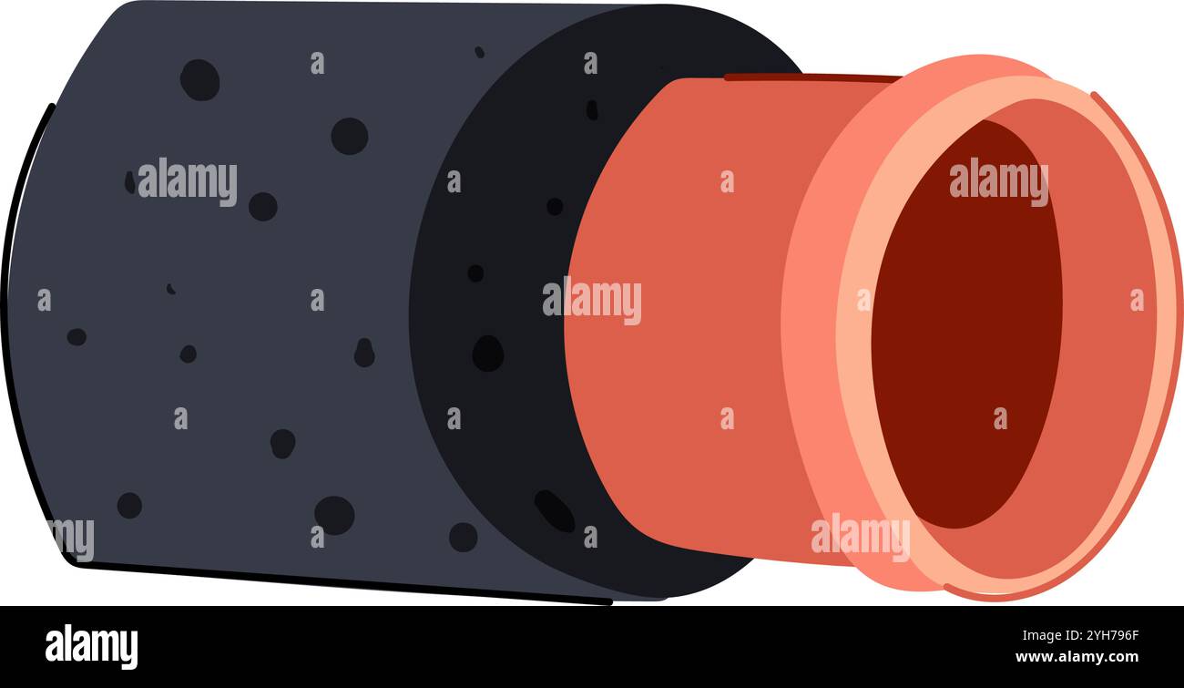 heat pipe insulation cartoon vector illustration Stock Vector Image & Art - Alamy