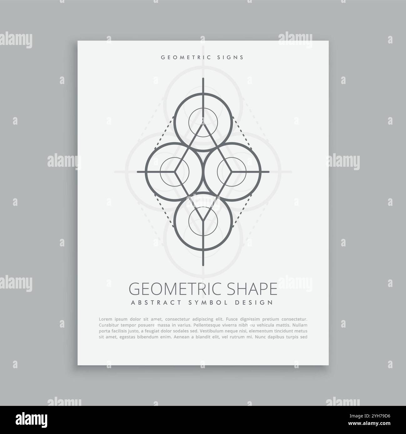 sacred geometry lineart shape poster flyer Stock Vector Image & Art - Alamy