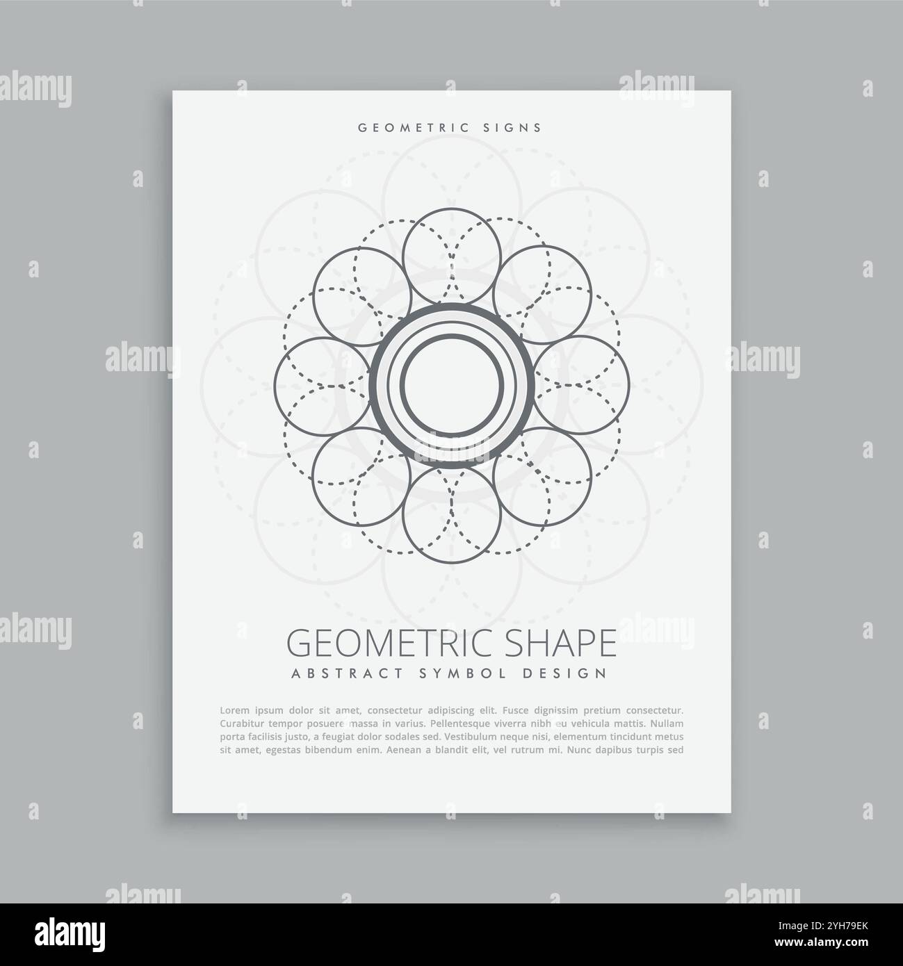 sacred geometry lineart shape poster flyer Stock Vector Image & Art - Alamy