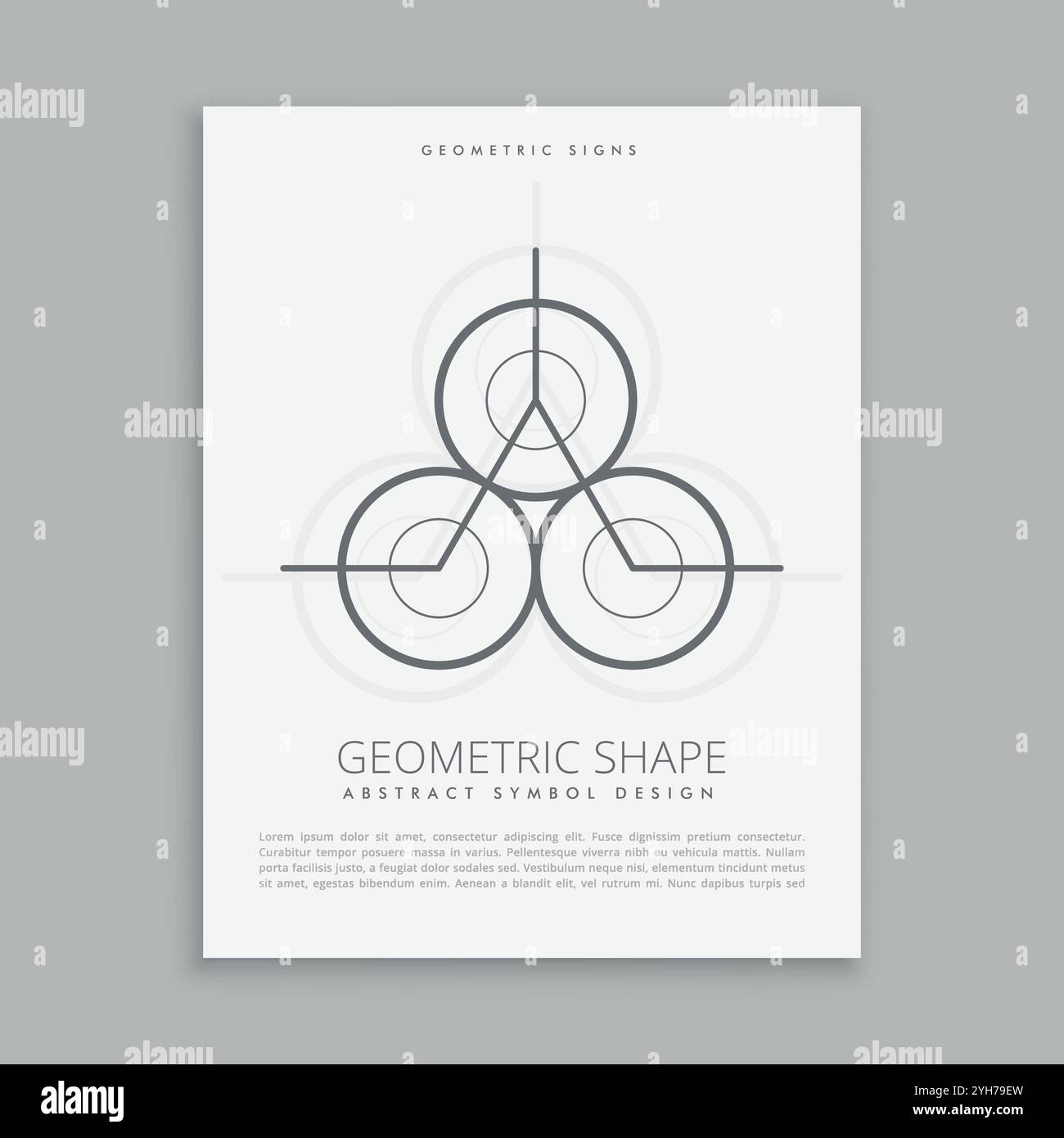 sacred geometry lineart shape poster flyer Stock Vector Image & Art - Alamy