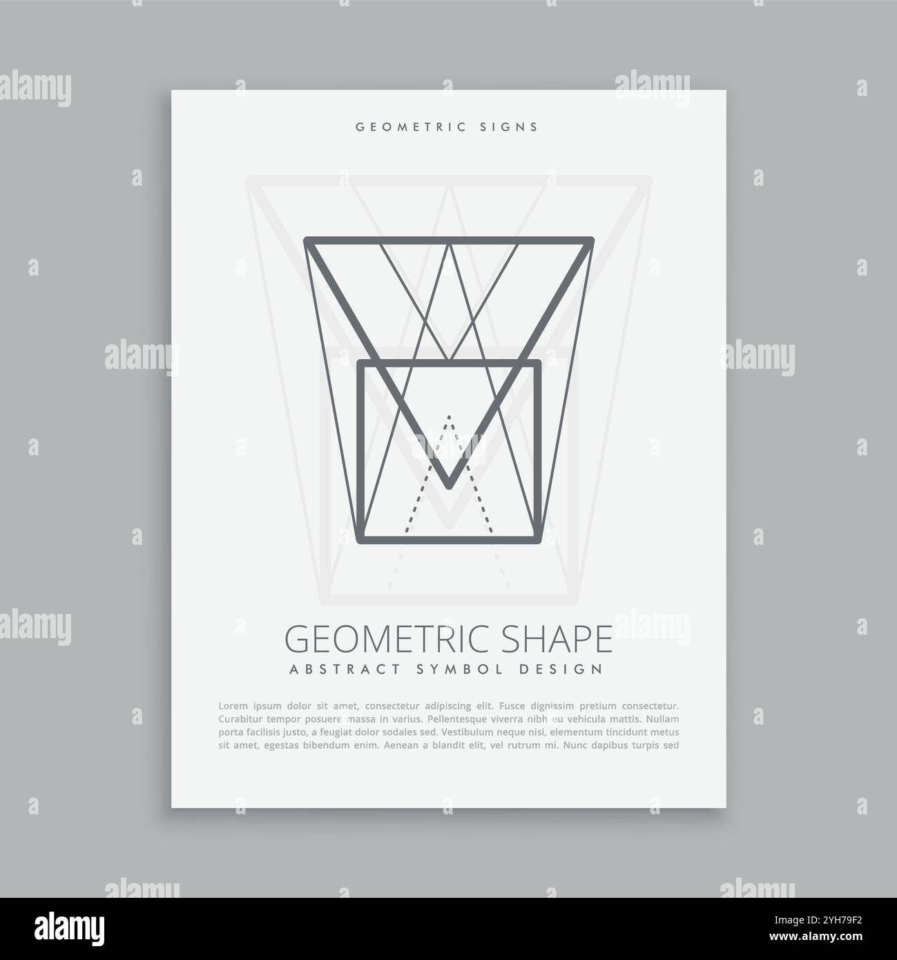 sacred geometry lineart shape poster flyer Stock Vector Image & Art - Alamy