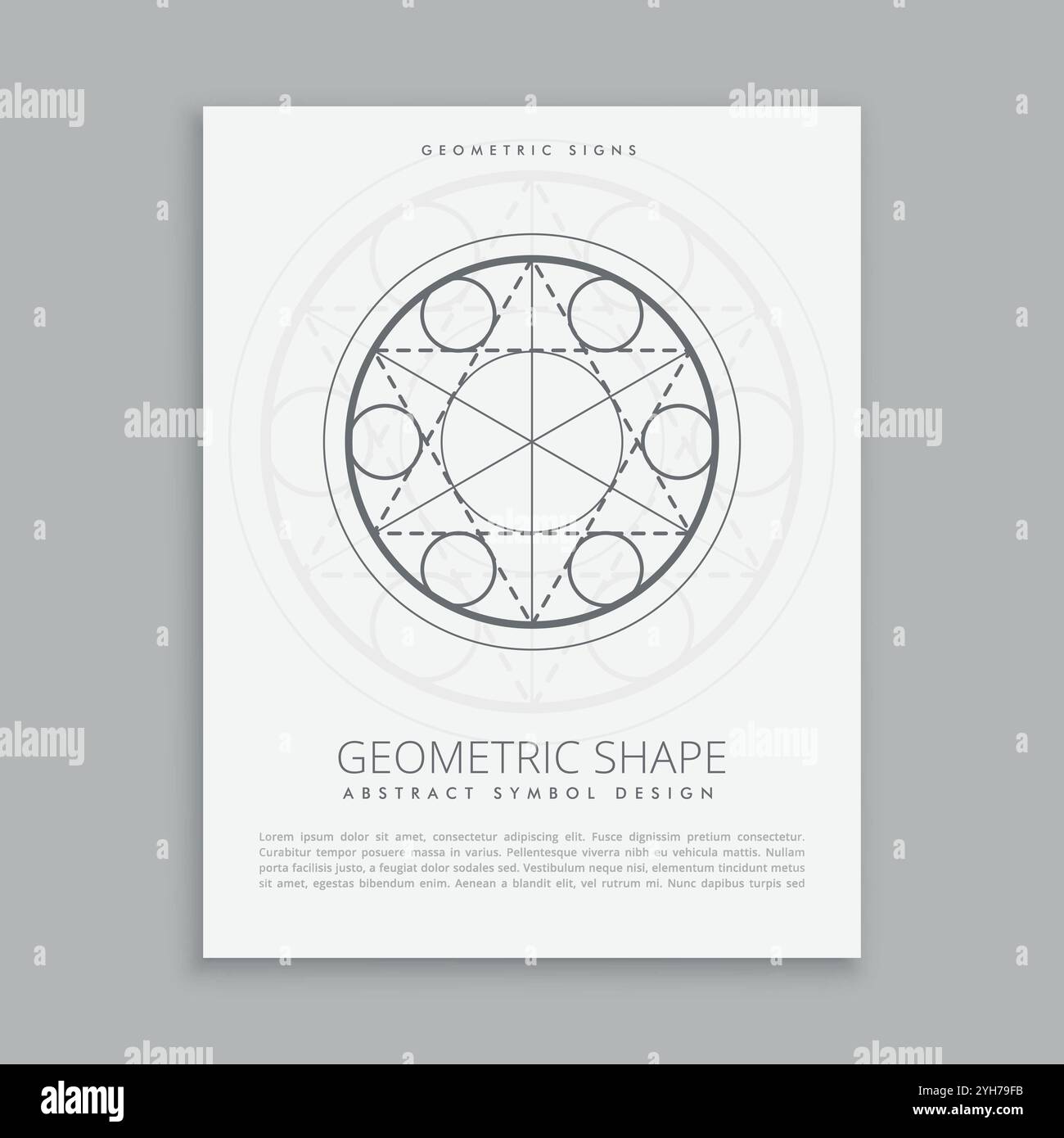 sacred geometry lineart shape poster flyer Stock Vector Image & Art - Alamy