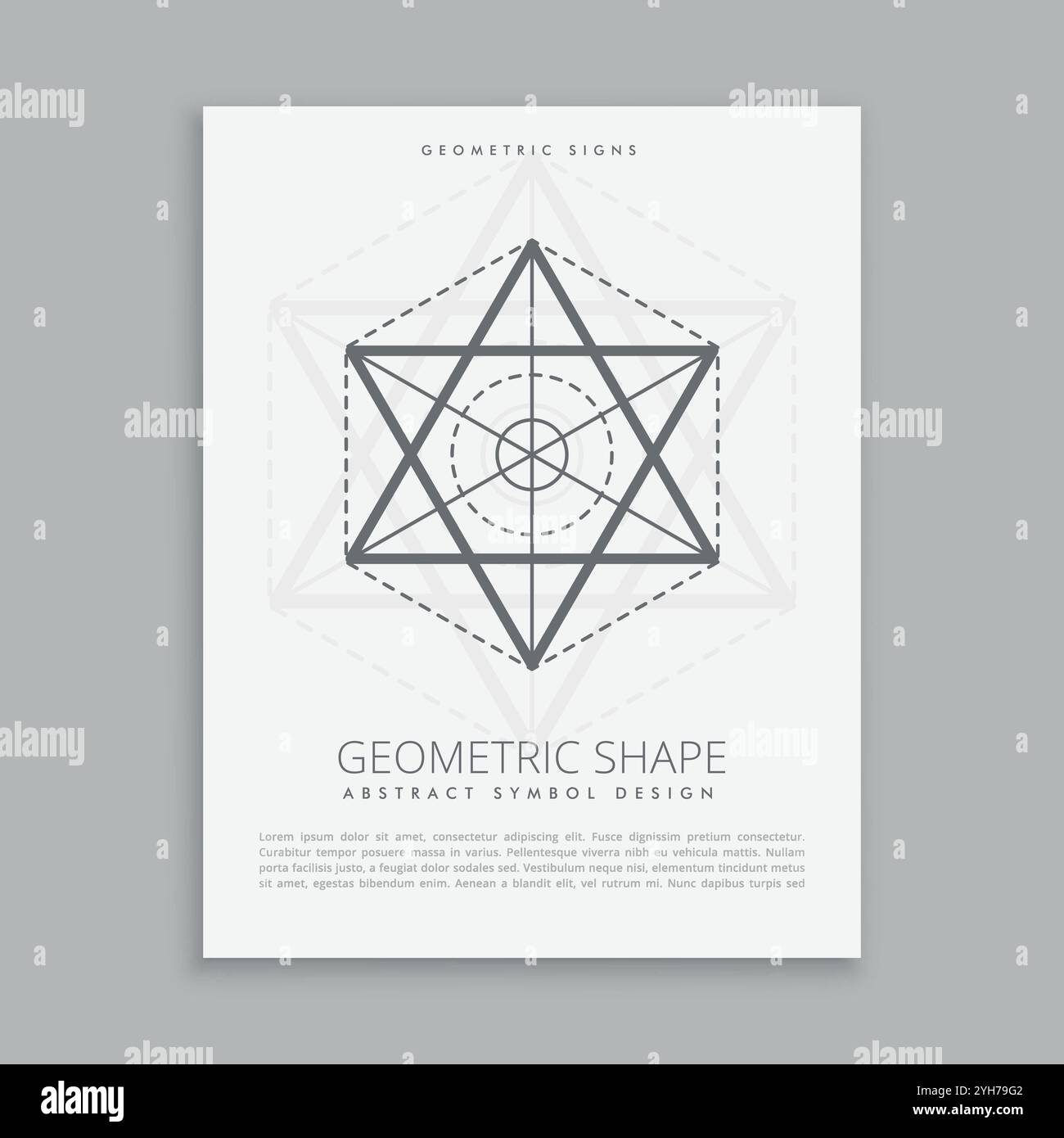 sacred geometry lineart shape poster flyer Stock Vector Image & Art - Alamy