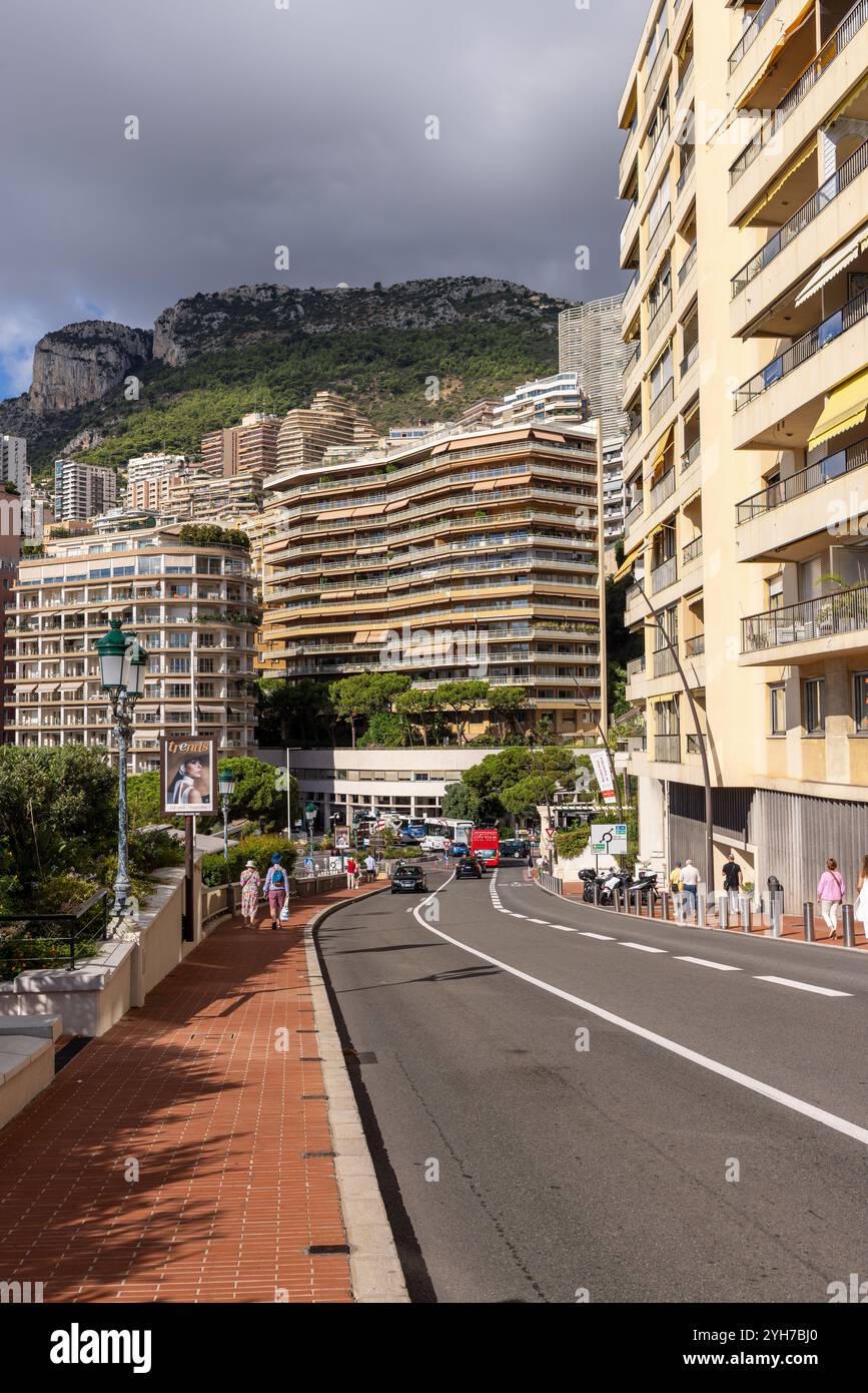 Typical Street scene in Monaco France. Monaco homes and apartments ...