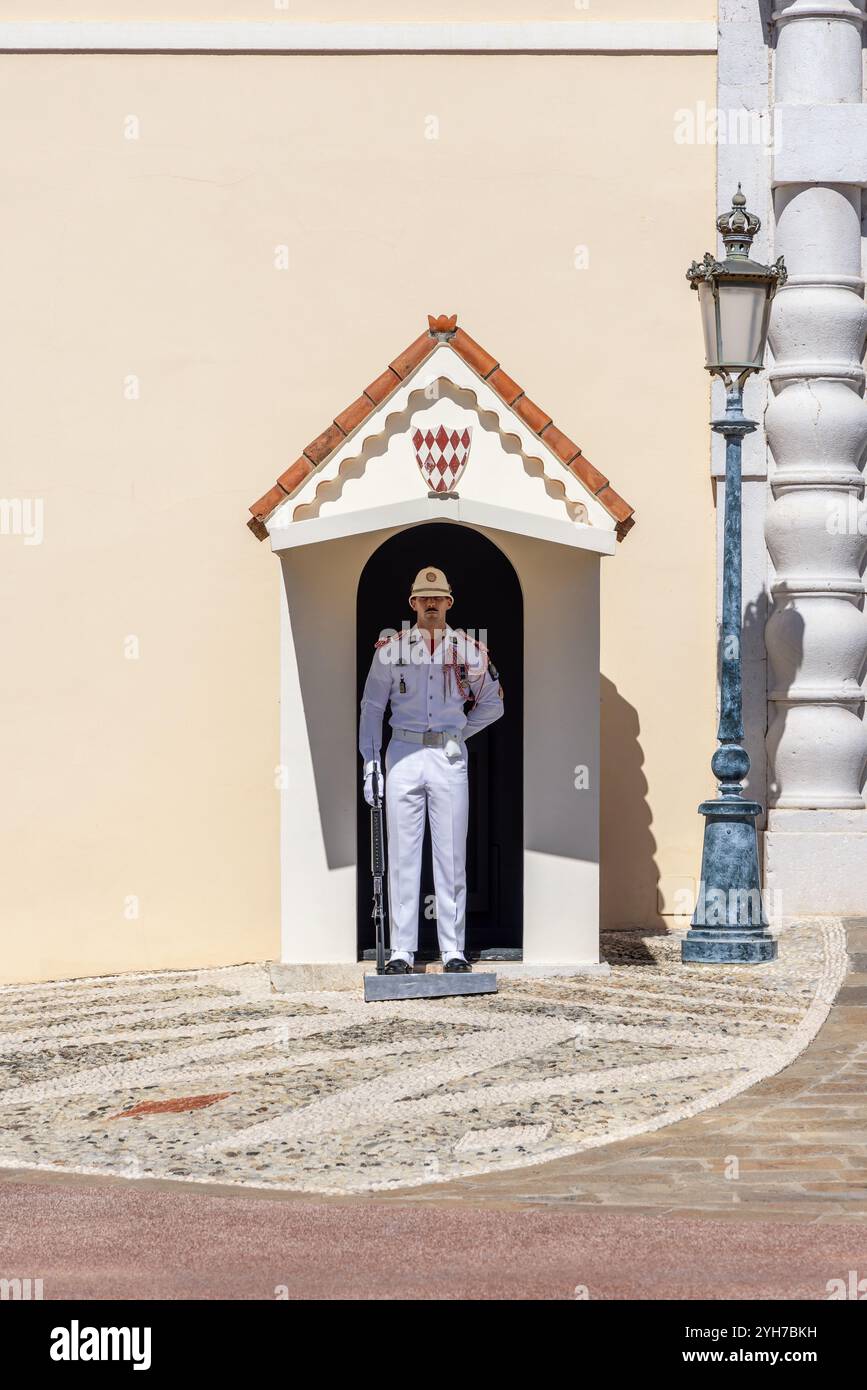 Changing of the Guard ceremony at the Prince's Palace of Monaco ...