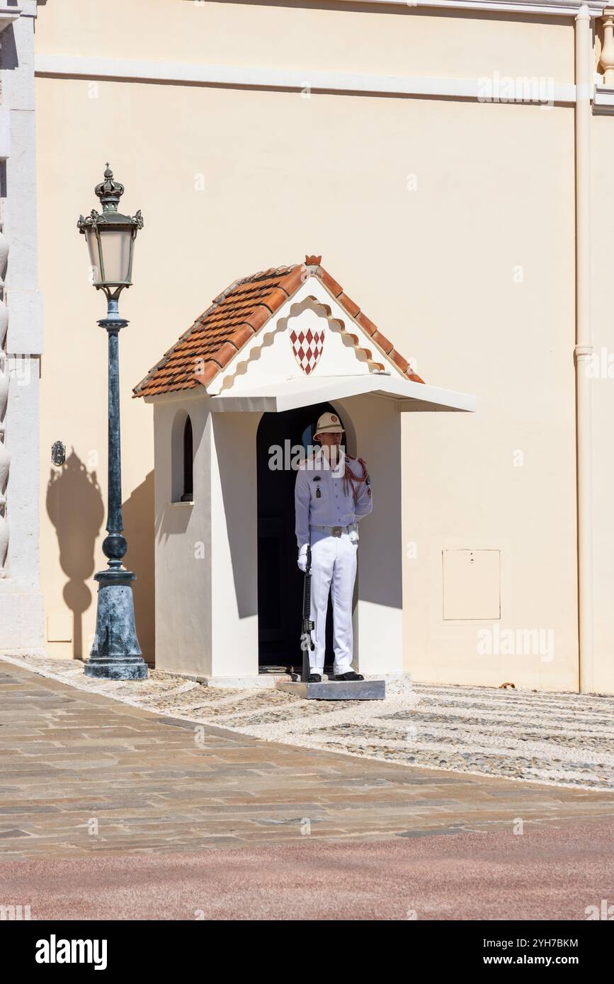 Changing of the Guard ceremony at the Prince's Palace of Monaco ...