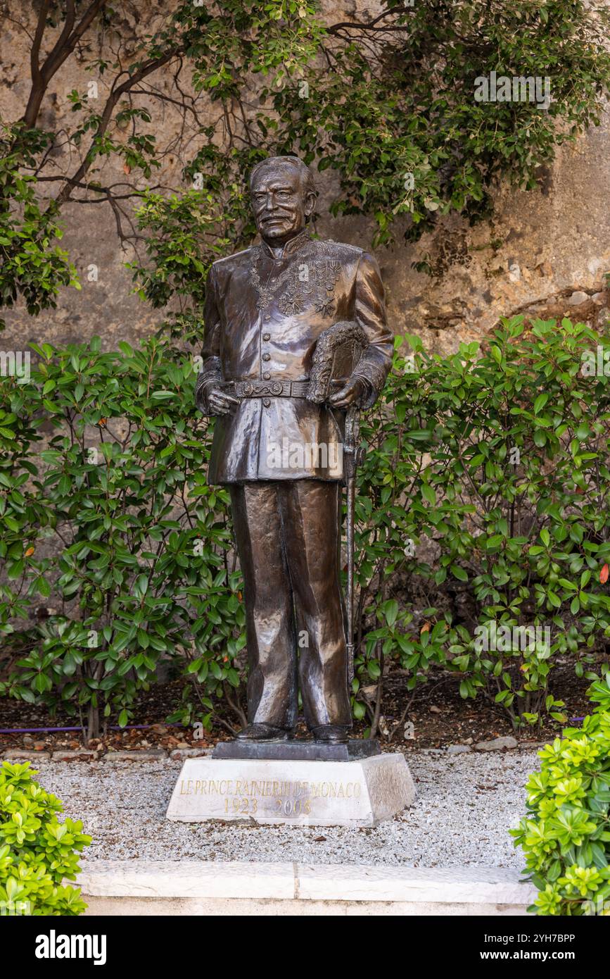 Statue of Prince Rainier III of Monaco, Rampe de la Major, Monaco ...