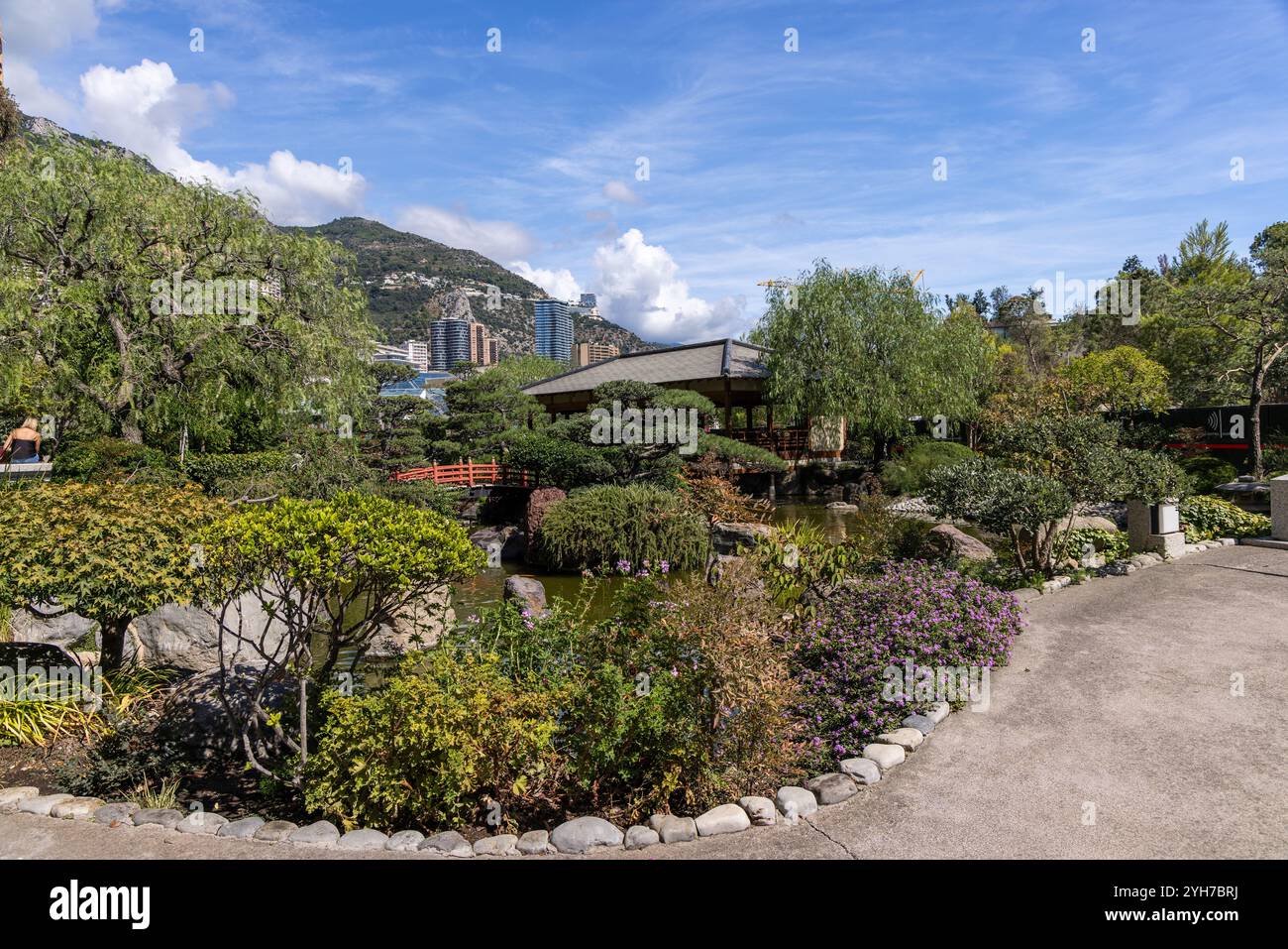 The Japanese Garden in the centre of Monaco, Monte Carlo, French ...