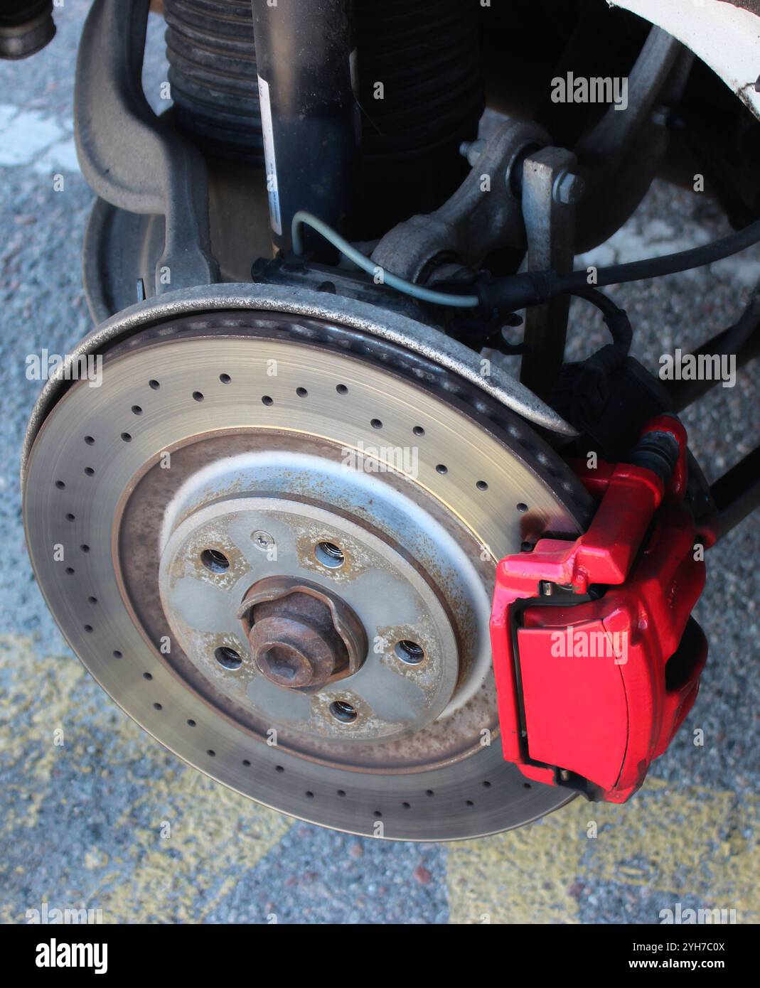 Fasteners, pneumatic hoses and wires of the electronic control of the ...