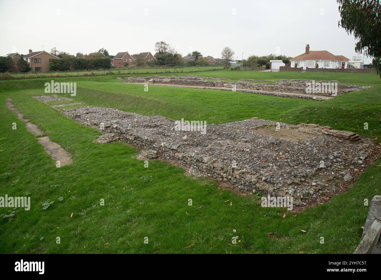 Caister Roman Saxon Shore fort Stock Photo - Alamy