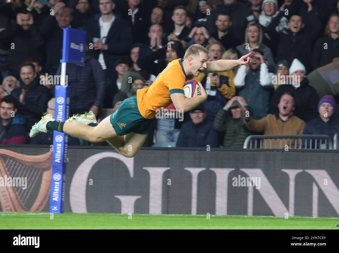 London, UK. 09th Nov, 2024. Australia's Max Jorgensen(Balmain Wolves ...