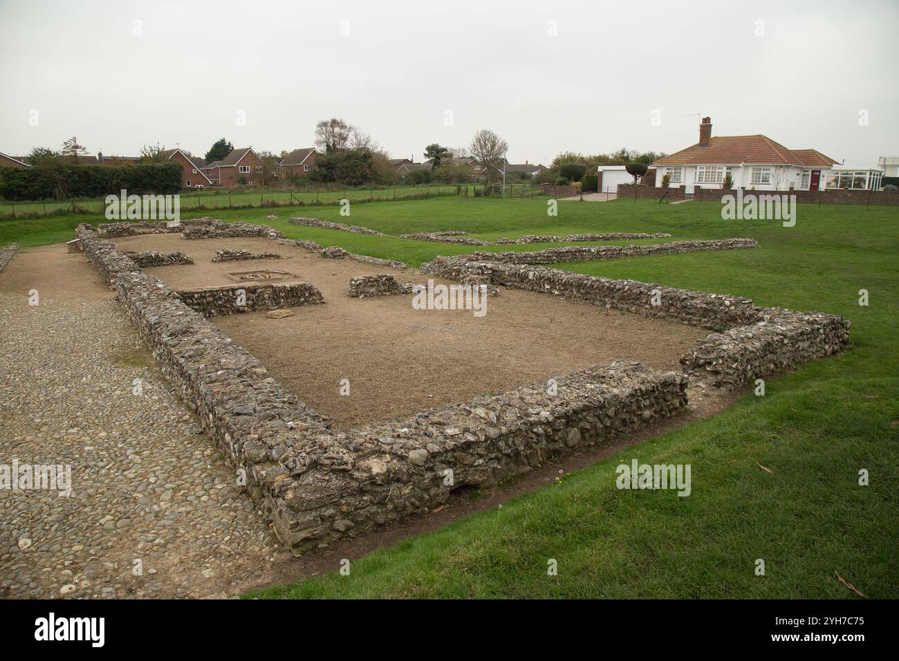 Caister Roman Saxon Shore fort Stock Photo - Alamy