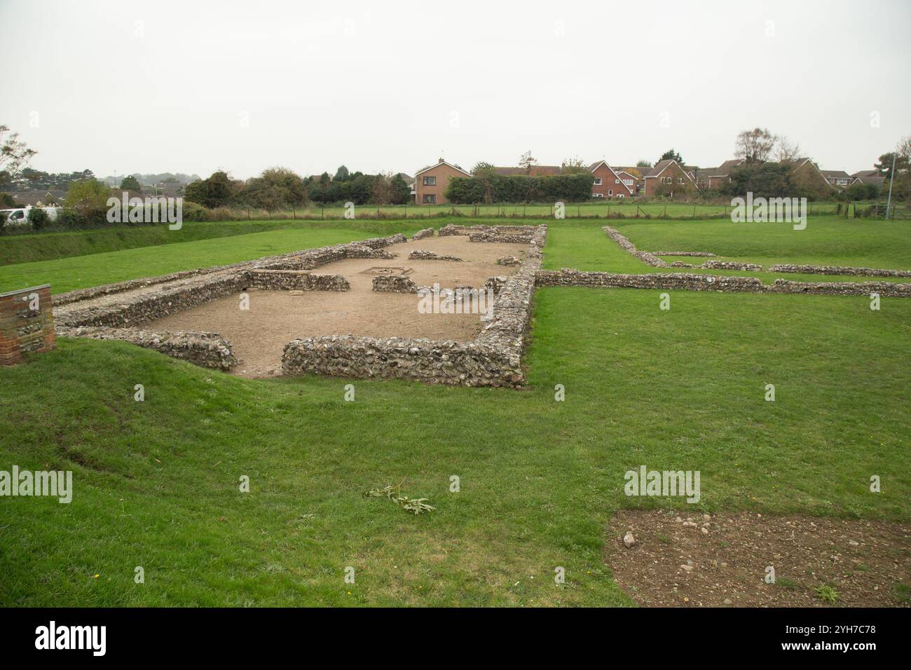 Caister Roman Saxon Shore fort Stock Photo - Alamy