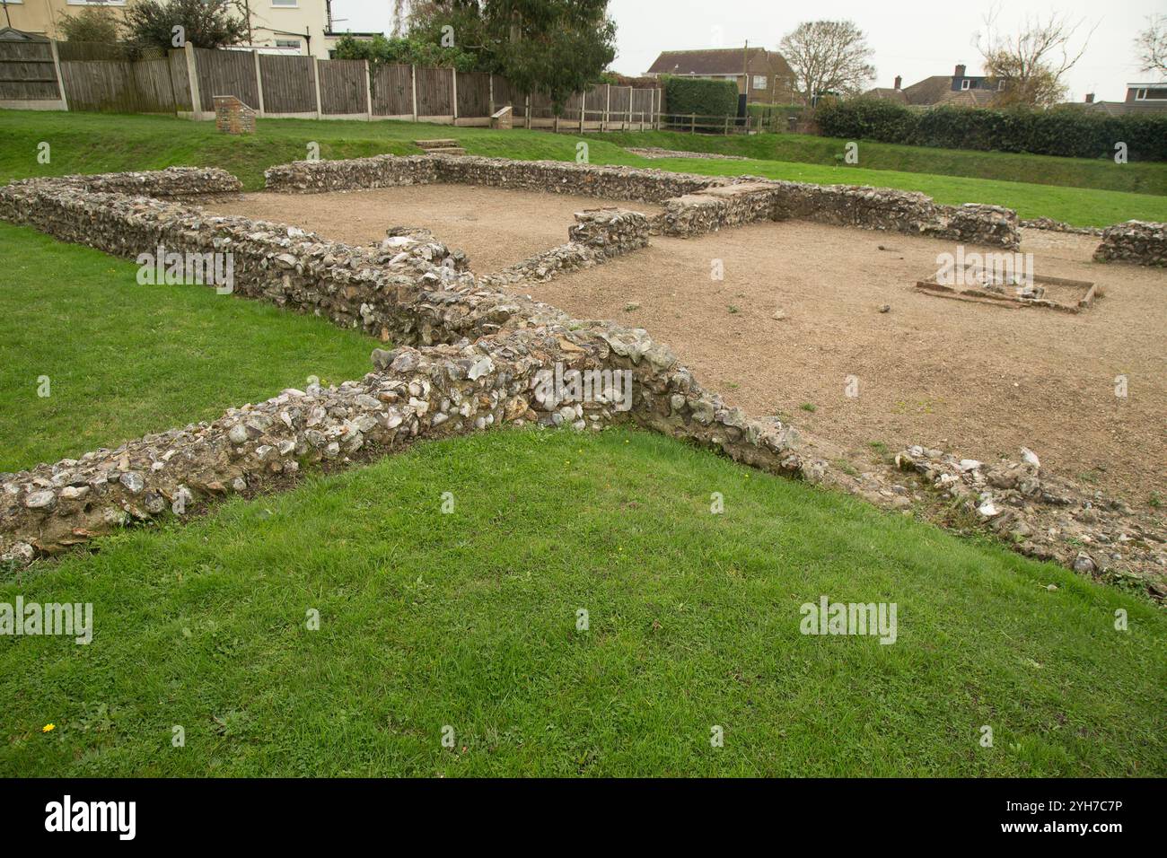 Caister Roman Saxon Shore fort Stock Photo - Alamy