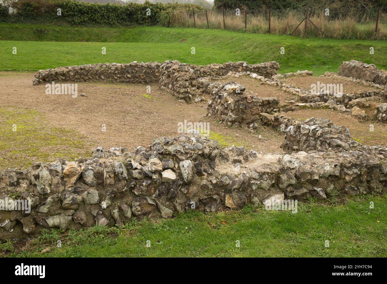 Caister Roman Saxon Shore fort Stock Photo - Alamy