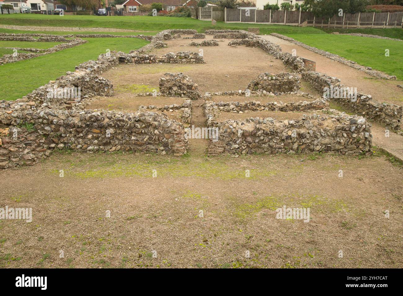 Caister Roman Saxon Shore fort Stock Photo - Alamy