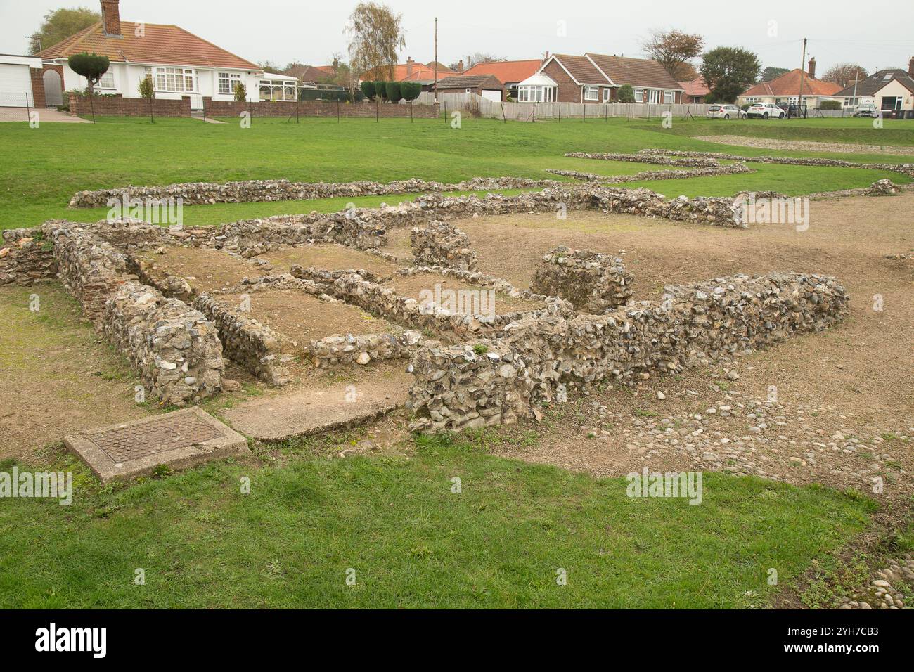 Caister Roman Saxon Shore fort Stock Photo - Alamy