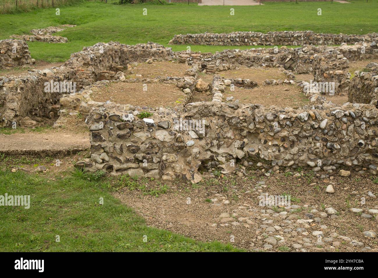 Caister Roman Saxon Shore fort Stock Photo - Alamy