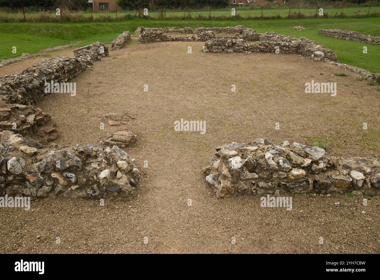 Caister Roman Saxon Shore fort Stock Photo - Alamy