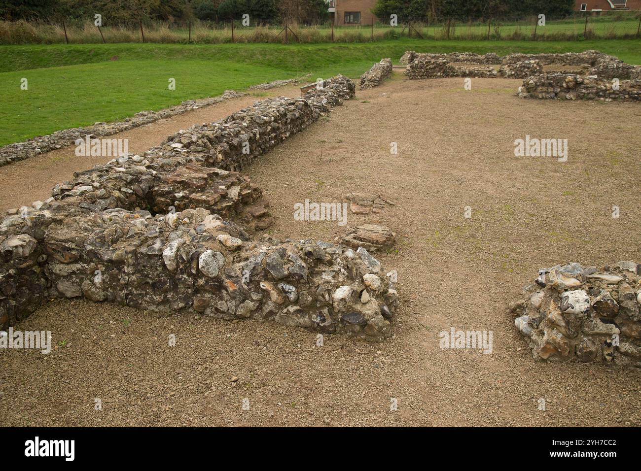Caister Roman Saxon Shore fort Stock Photo - Alamy