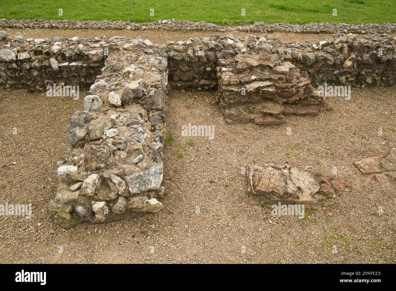 Caister Roman Saxon Shore fort Stock Photo - Alamy