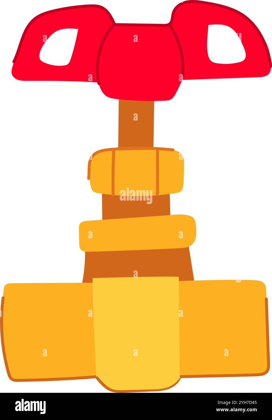 water plumbing valve cartoon vector illustration Stock Vector Image ...