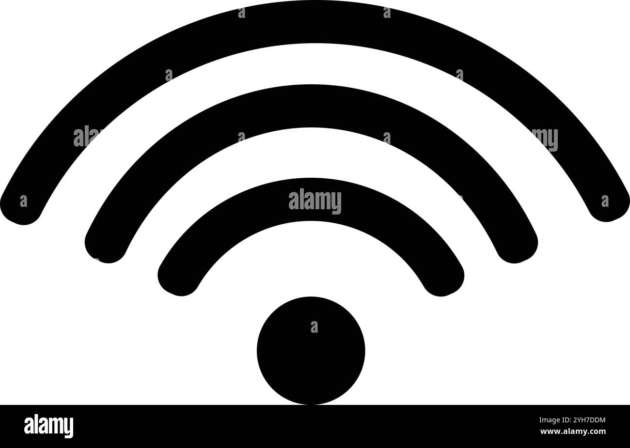 A black and white wi-fi logo Stock Vector Image & Art - Alamy