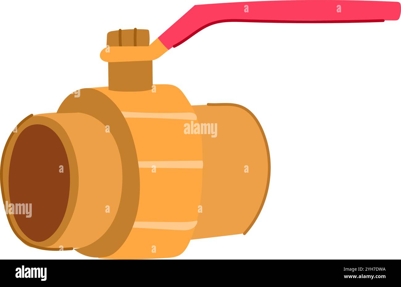 faucet plumbing valve cartoon vector illustration Stock Vector Image ...