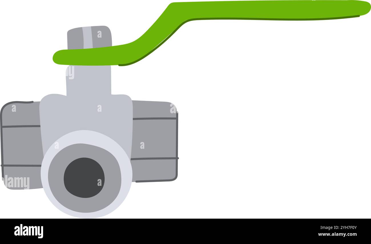 flow plumbing valve cartoon vector illustration Stock Vector Image ...