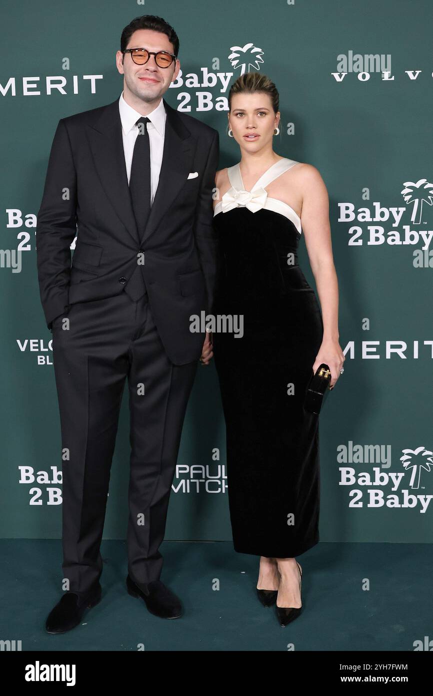 West Hollywood, USA. 09th Nov, 2024. Elliot Grange, Sofia Richie attend ...