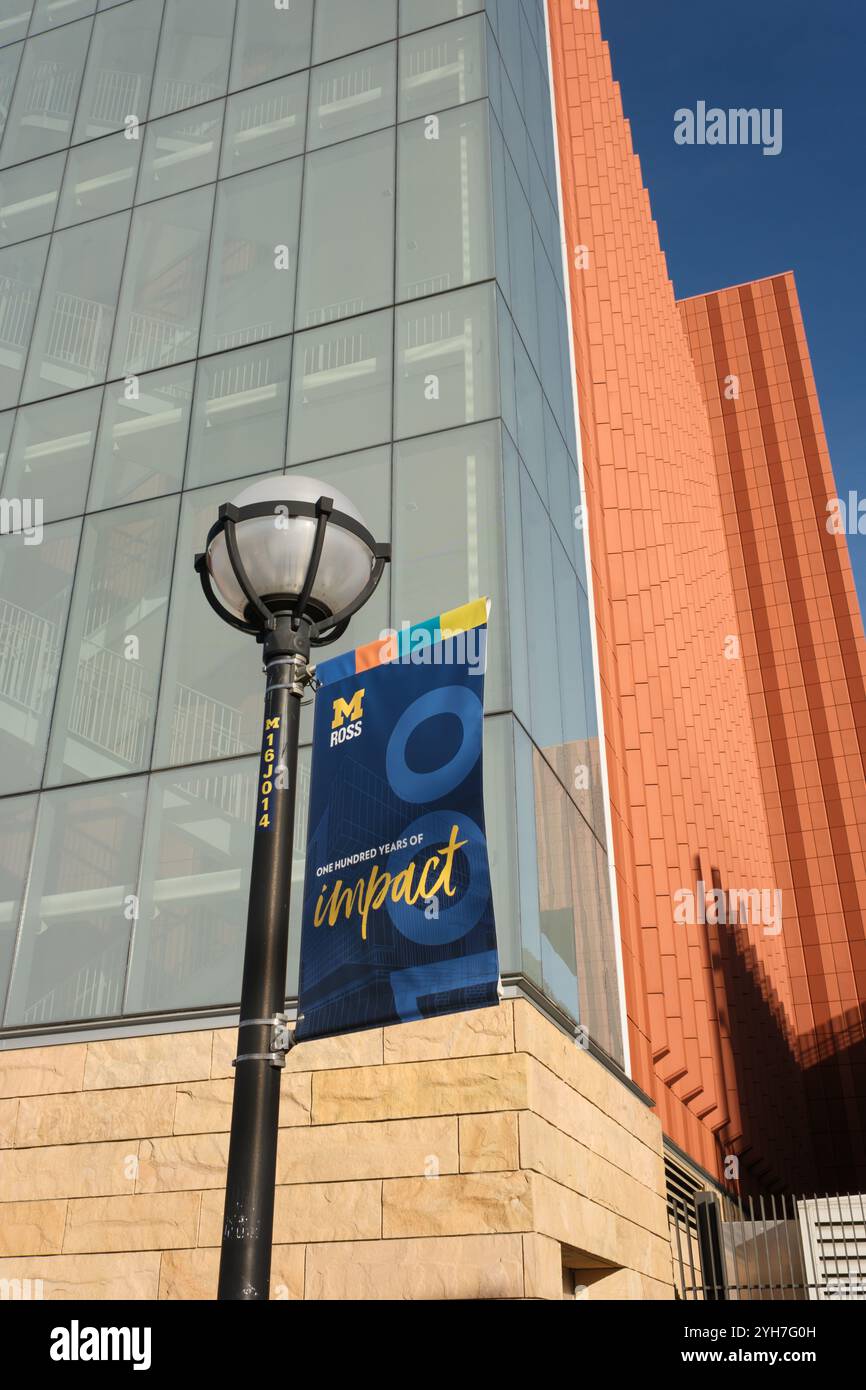 The Stephen M Ross School of Business on the campus of the University of Michigan, Ann Arbor ...