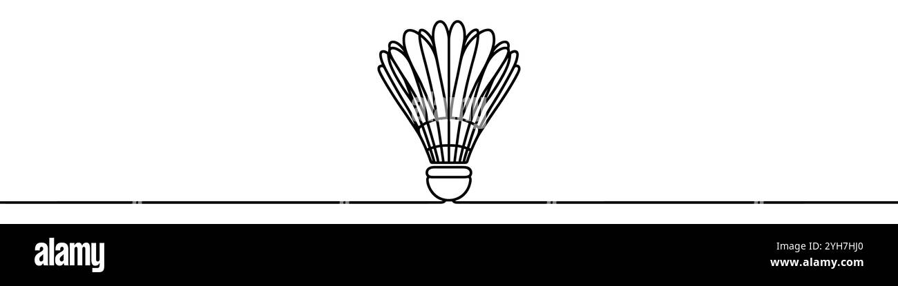 One badminton shuttlecock isolated on Stock Vector Images - Alamy