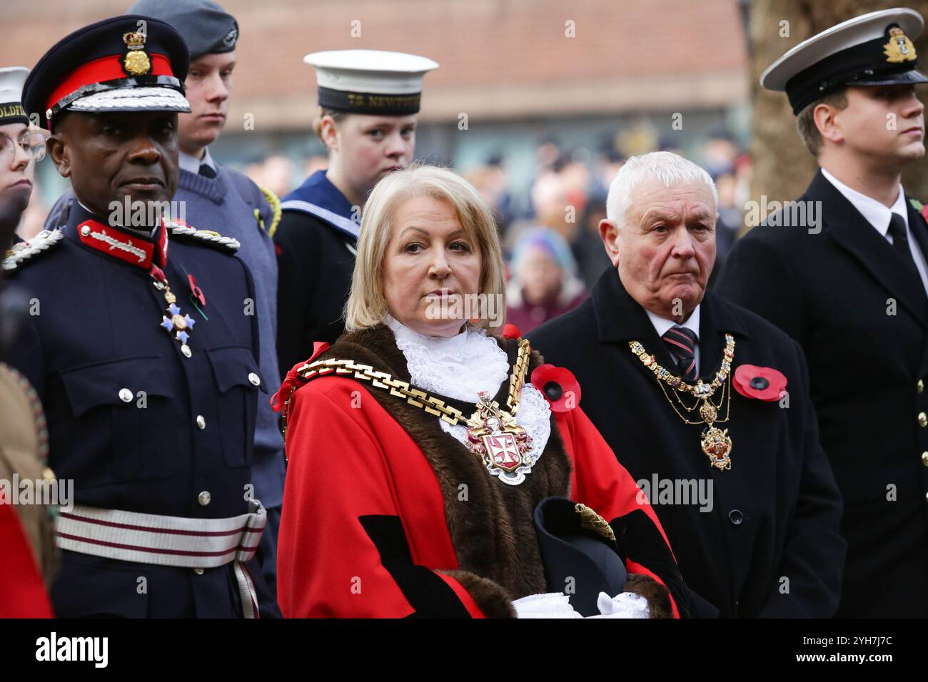 Wolverhampton, UK, 10th November 2024. Wolverhampton Mayor Linda Leach ...