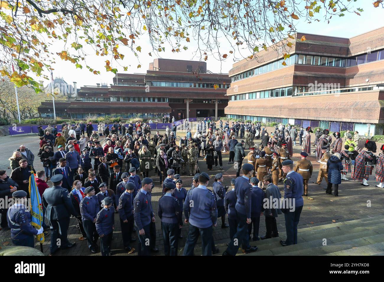 Wolverhampton, UK, 10th November 2024. Wolverhampton Remembrance Sunday ...