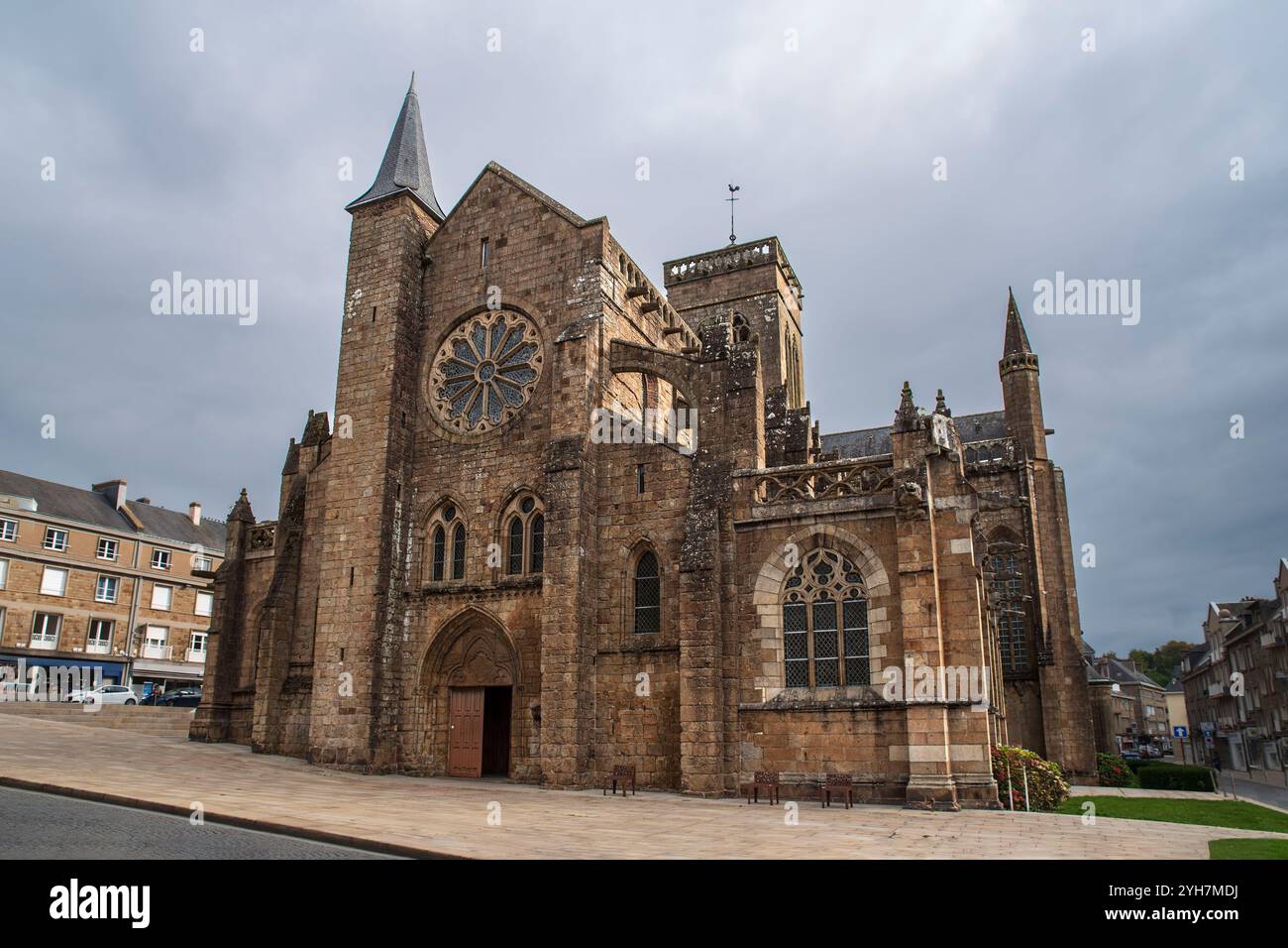 Church in the town of Vire in Normandy, France Stock Photo - Alamy