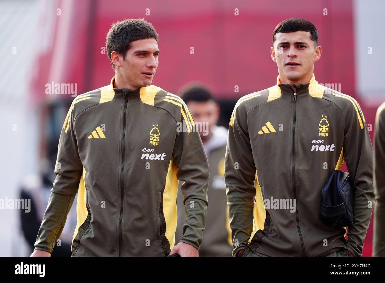 Nottingham Forest's Nicolas Dominguez (left) and Ramon Sosa before the ...