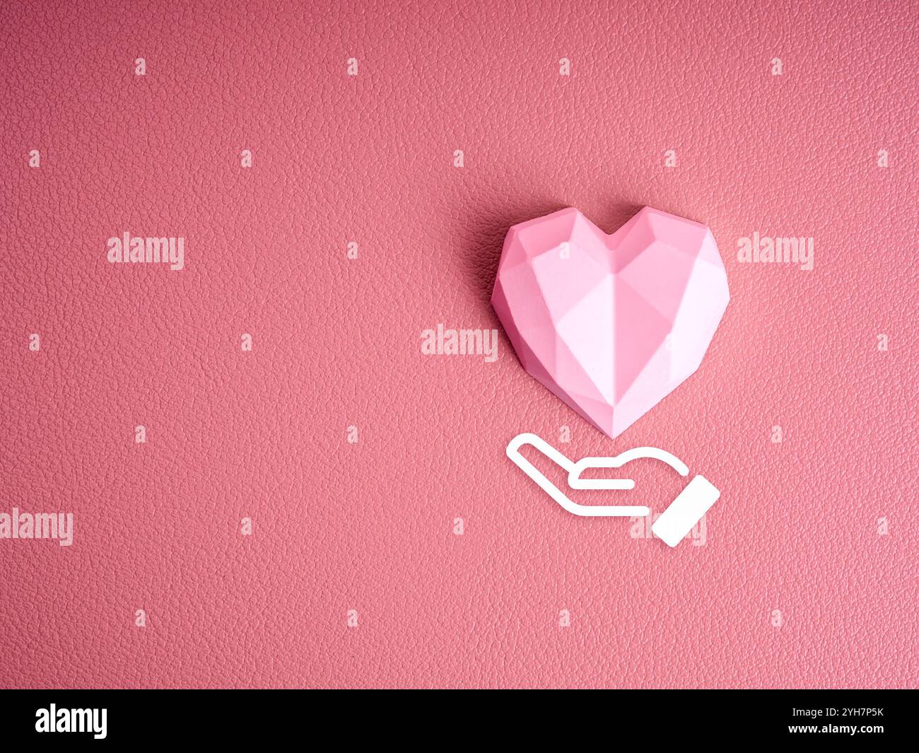 Donation concept. Love, giving and sharing, be strong banner. Hand ...