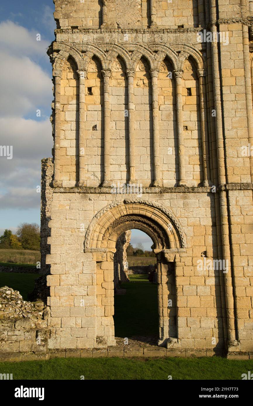 ruins Castle Acre Cluniac Priory Stock Photo - Alamy