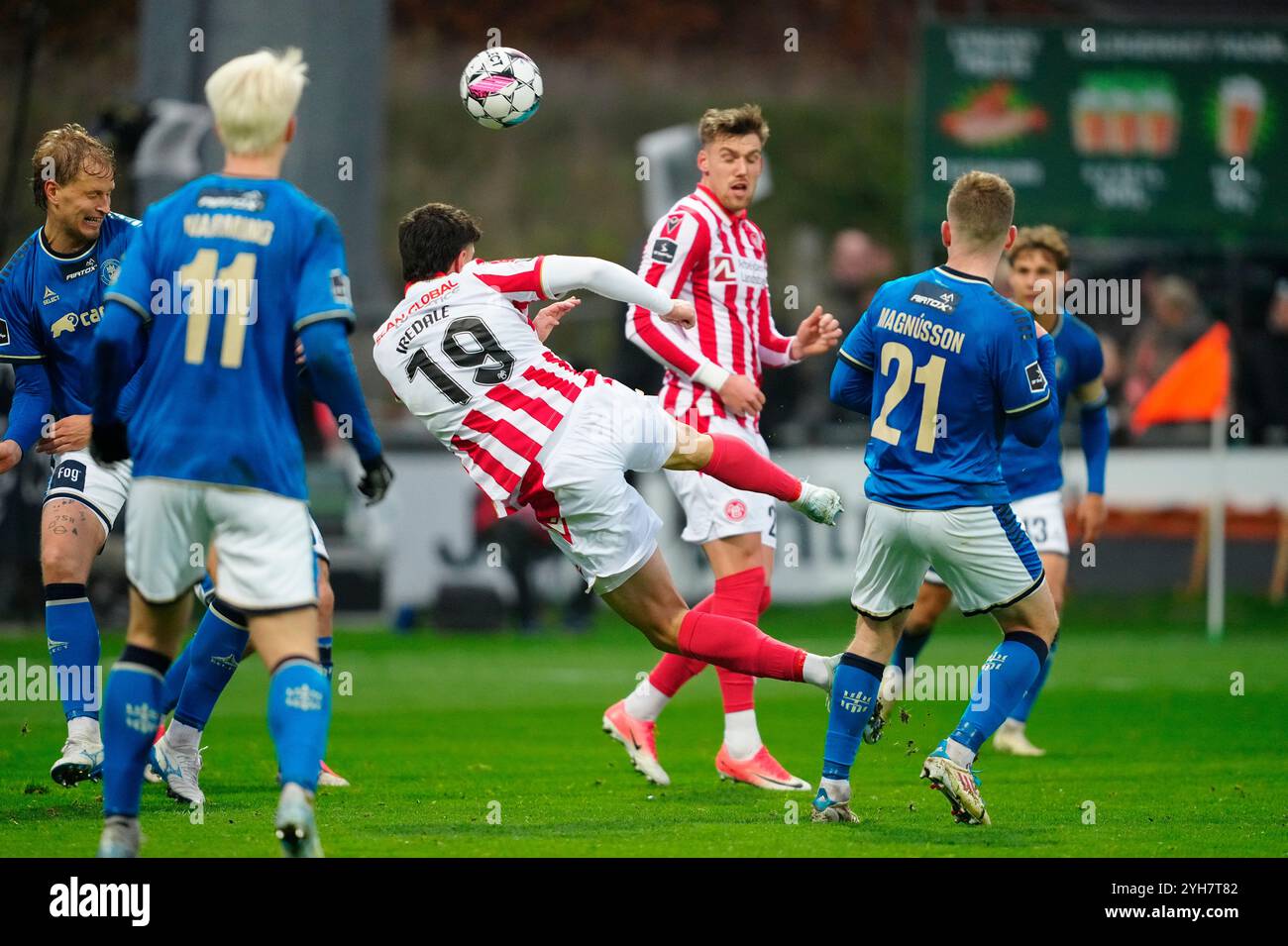 Lyngby, Denmark. 10th Nov, 2024. 3F Superliga-kampen mellem Lyngby ...