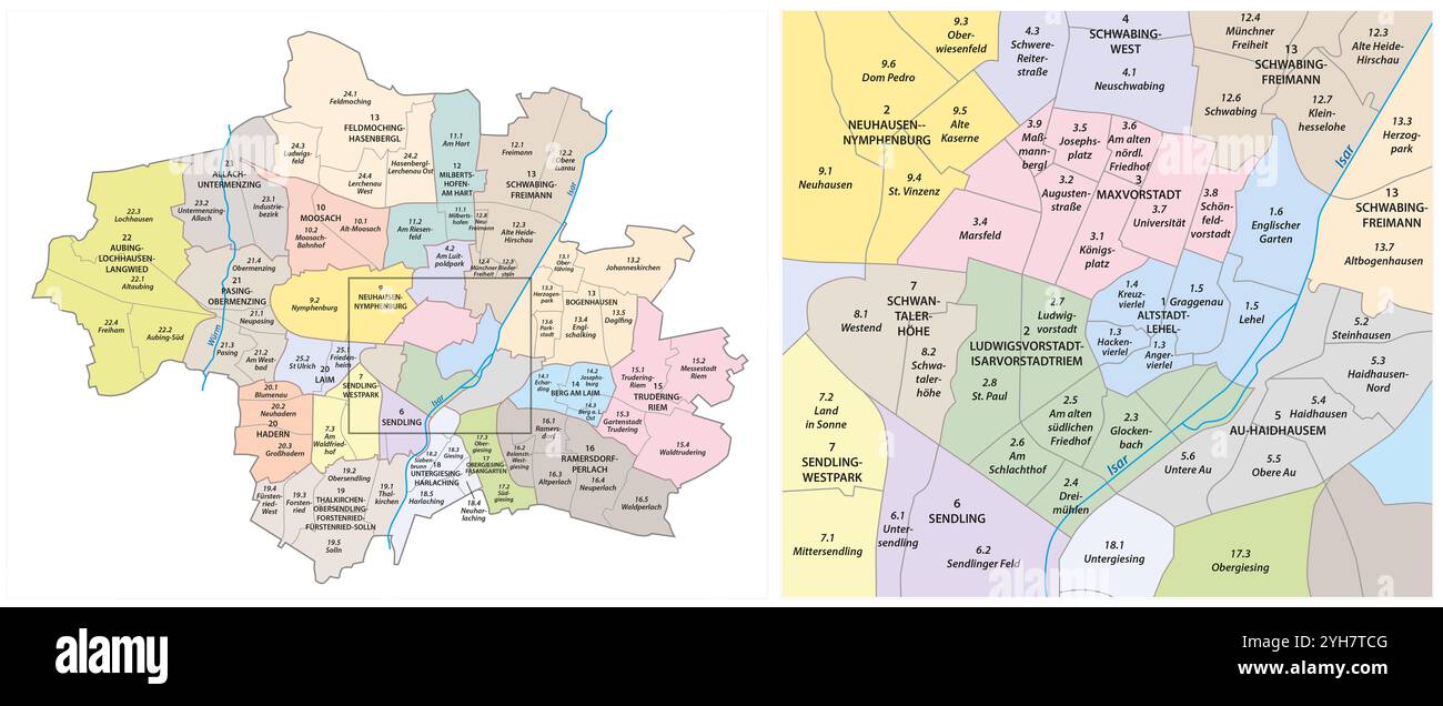 Map Of Munich Bavaria Germany Munich Map City Map Of Munich