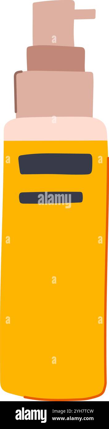 lasting setting spray cartoon vector illustration Stock Vector Image ...