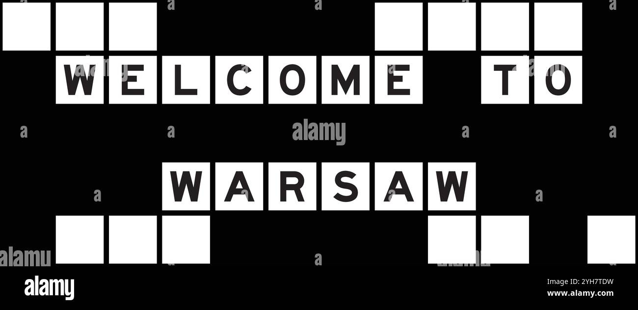 Alphabet letter in word welcome to warsaw on crossword puzzle ...